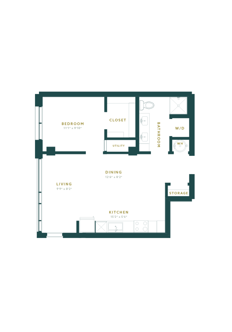 Available Floor Plans | Studio, One, Two-Bedroom Apartments