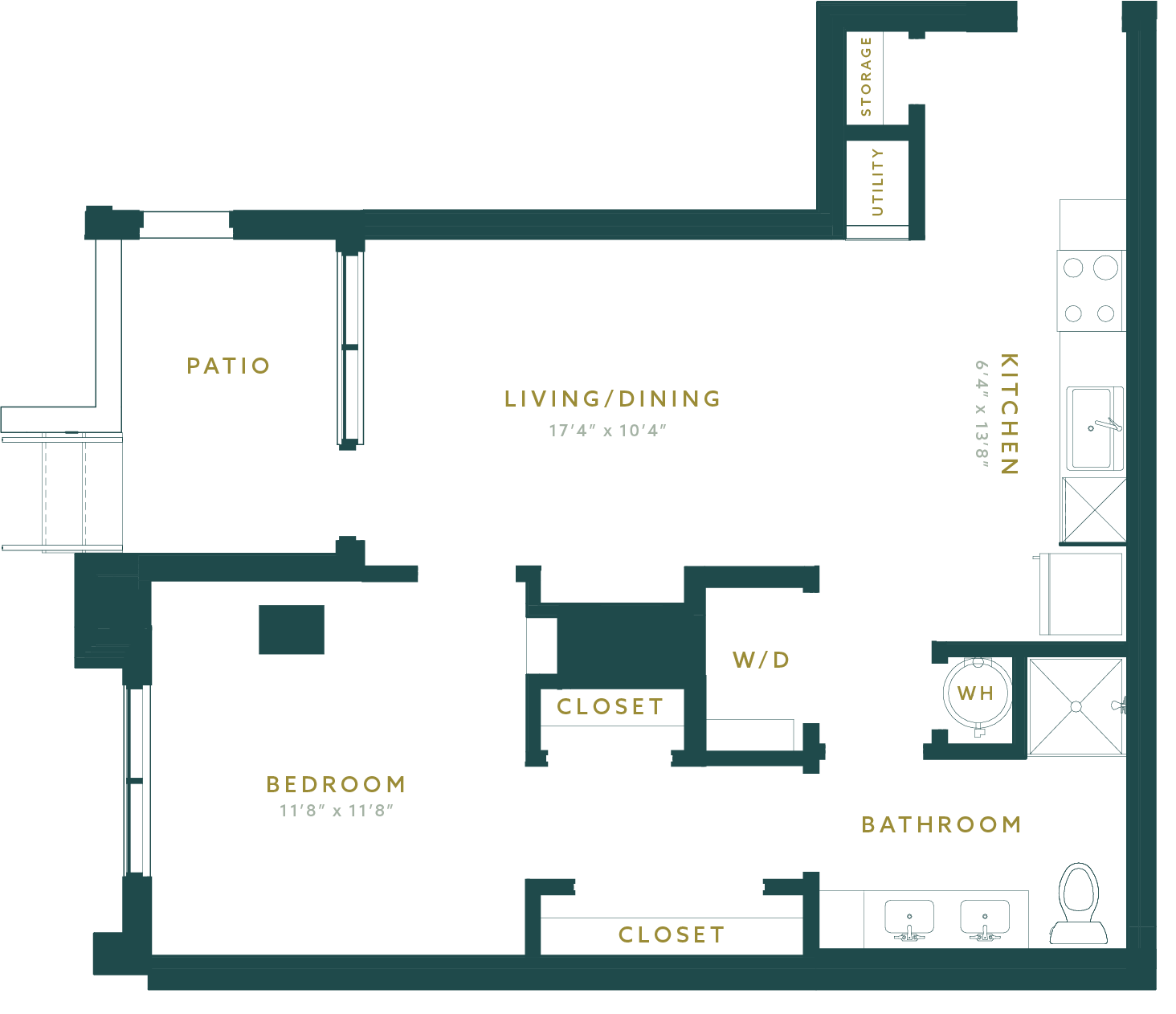 Available Floor Plans | Studio, One, Two-Bedroom Apartments